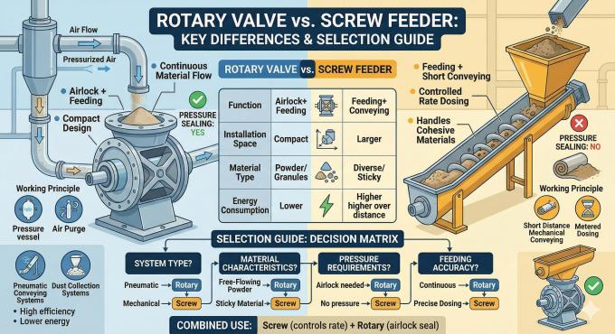 How to Choose Between Rotary Valve and Screw Feeder: Key Differences ...